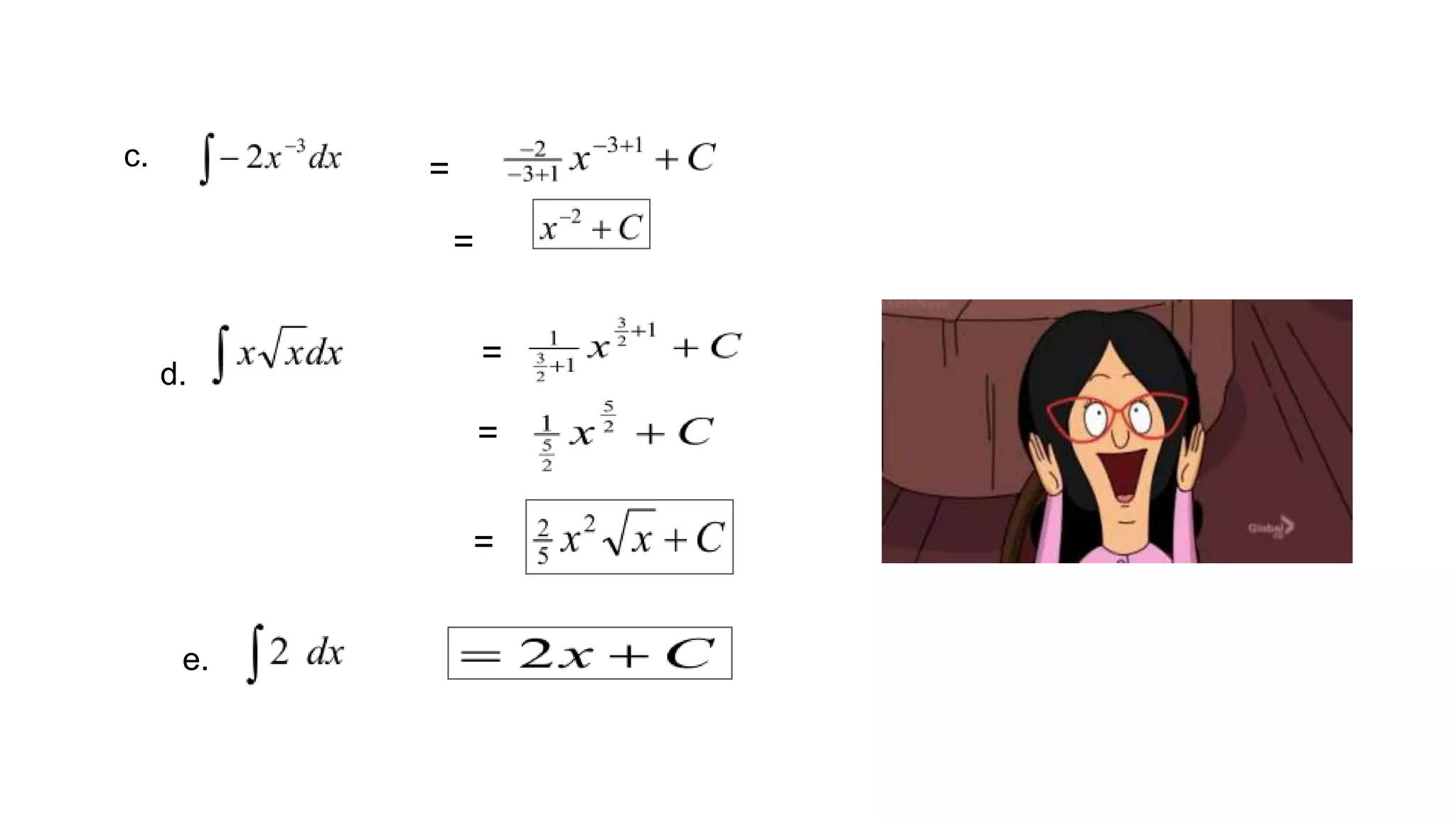Integration antiderivatives (indefinite integrals) | PPT