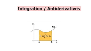 Integration antiderivatives (indefinite integrals) | PPTX