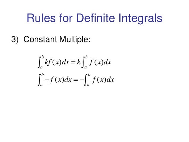 Basics of Integration and Derivatives