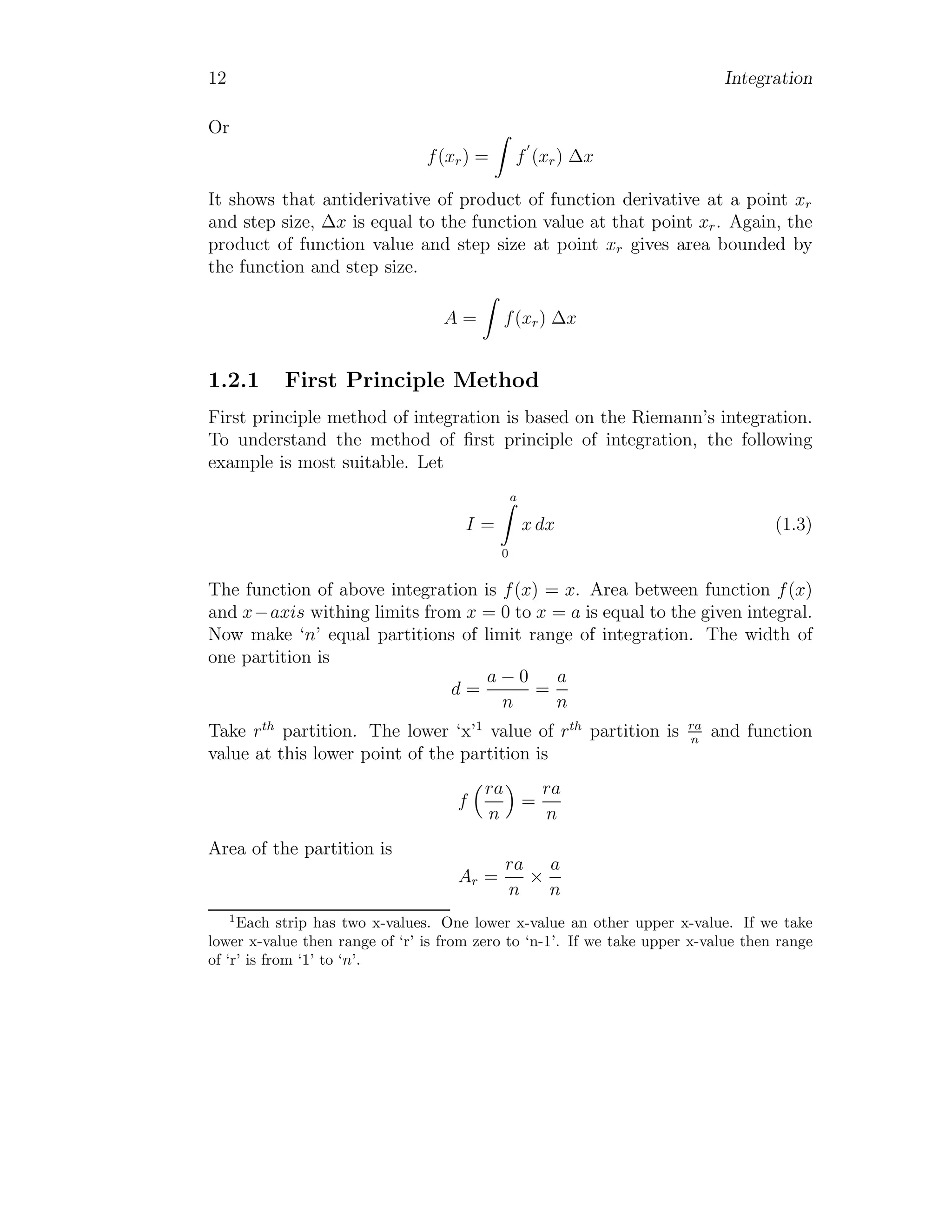 Principle of Integration - Basic Introduction - by Arun Umrao | PDF