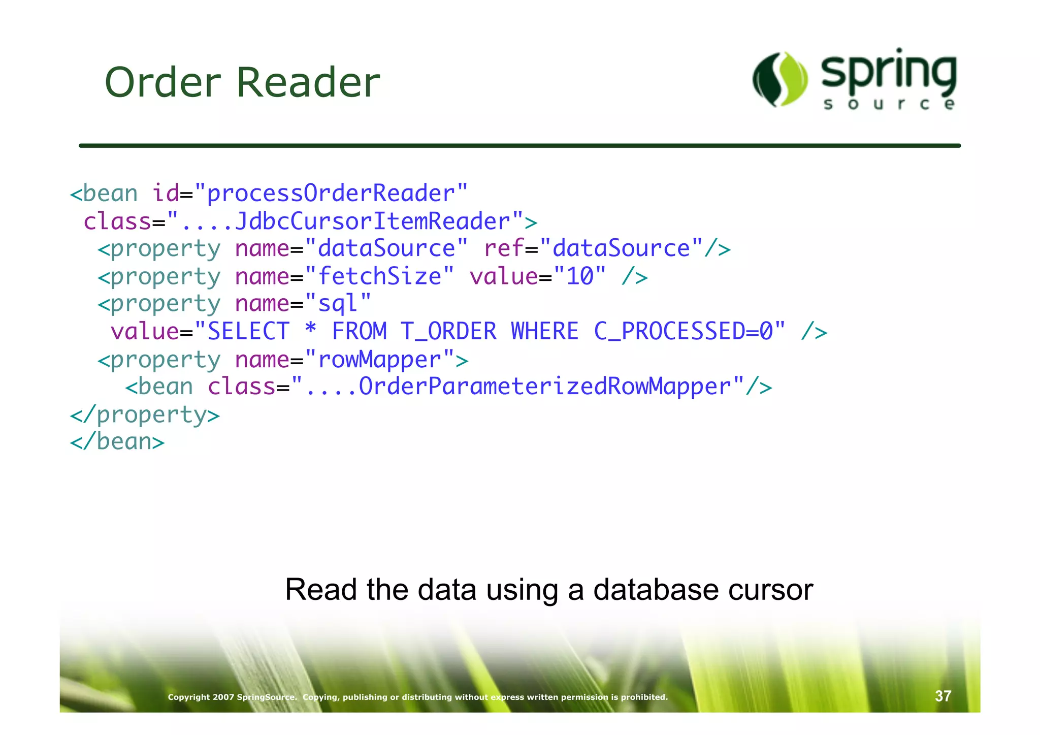 Spring Web Service, Spring Integration and Spring Batch | PDF