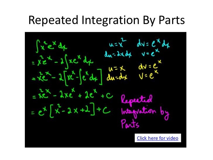Integration by parts
