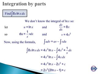 Integration by parts