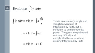 Integration By Parts | PPTX