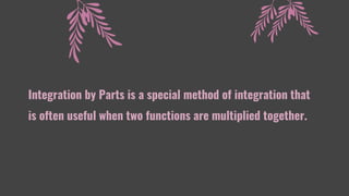 Integration by parts | PPTX