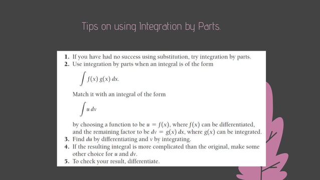 Integration by parts | PPTX | Physics | Science