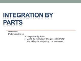 Integration By Parts Formula Guide | PPT
