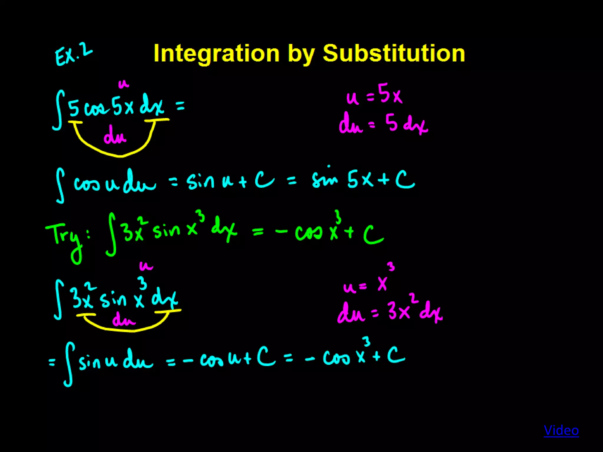 Integration by substitution | PPT