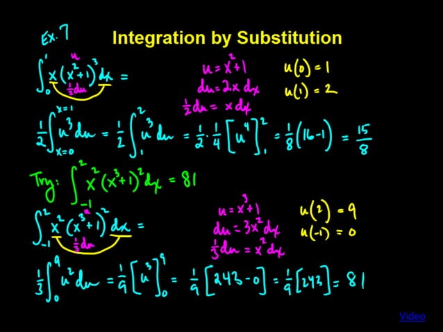Integration by substitution | PPT