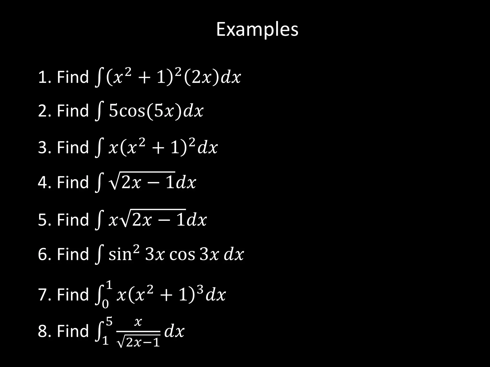 Integration by substitution - Updated | PPTX