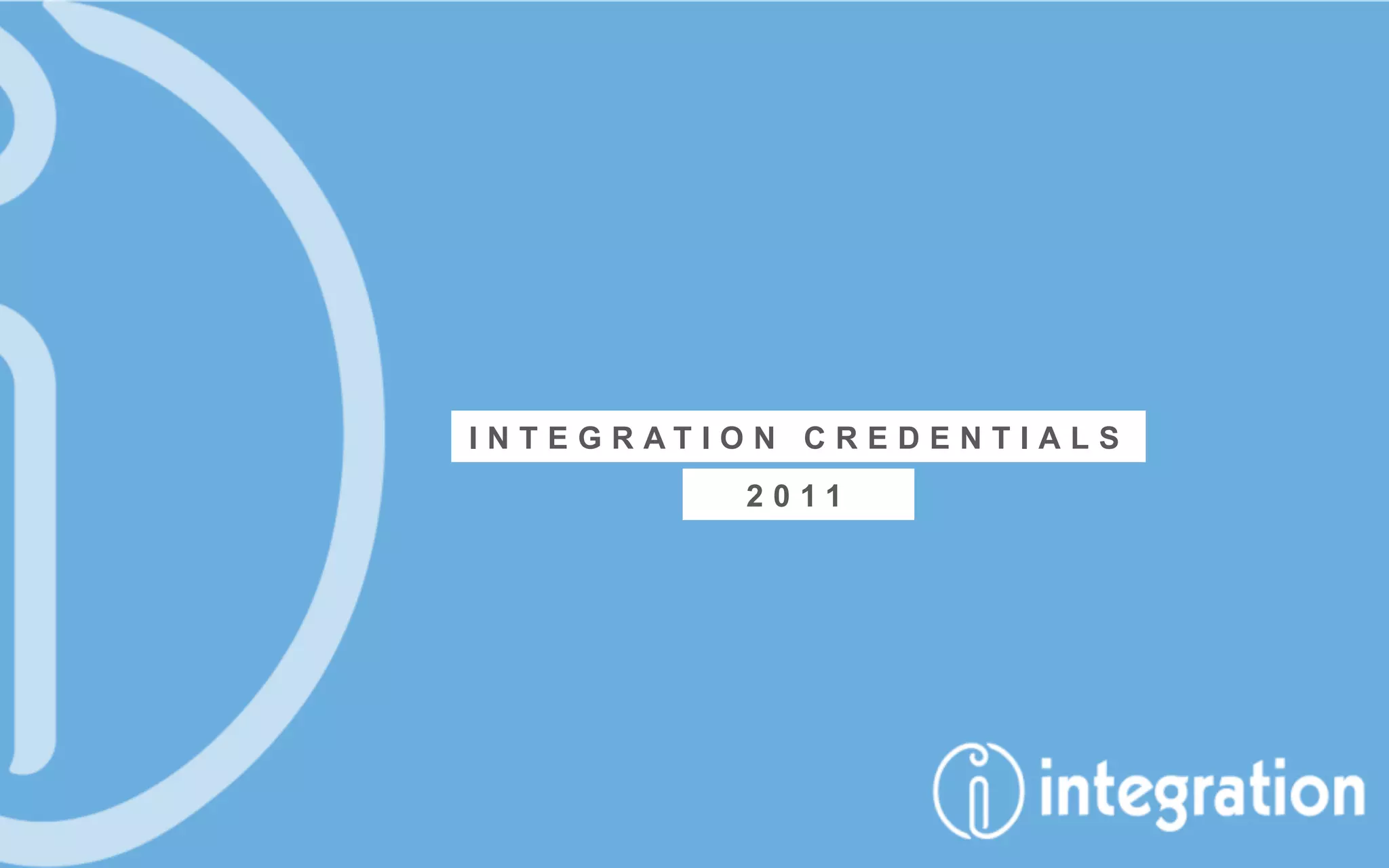 Integration Credential 2011 | PDF | Advertising Industry | Industries