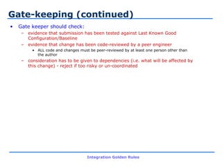 Integration Golden Rules | PPT