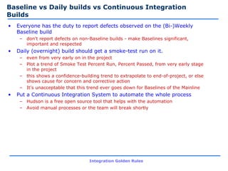Integration Golden Rules | PPT