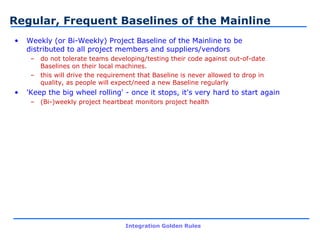 Integration Golden Rules | PPT