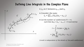 Integration in the complex plane | PDF