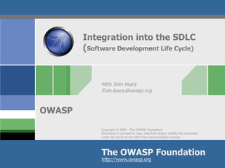 Integration into the Secure SDLC Process.ppt