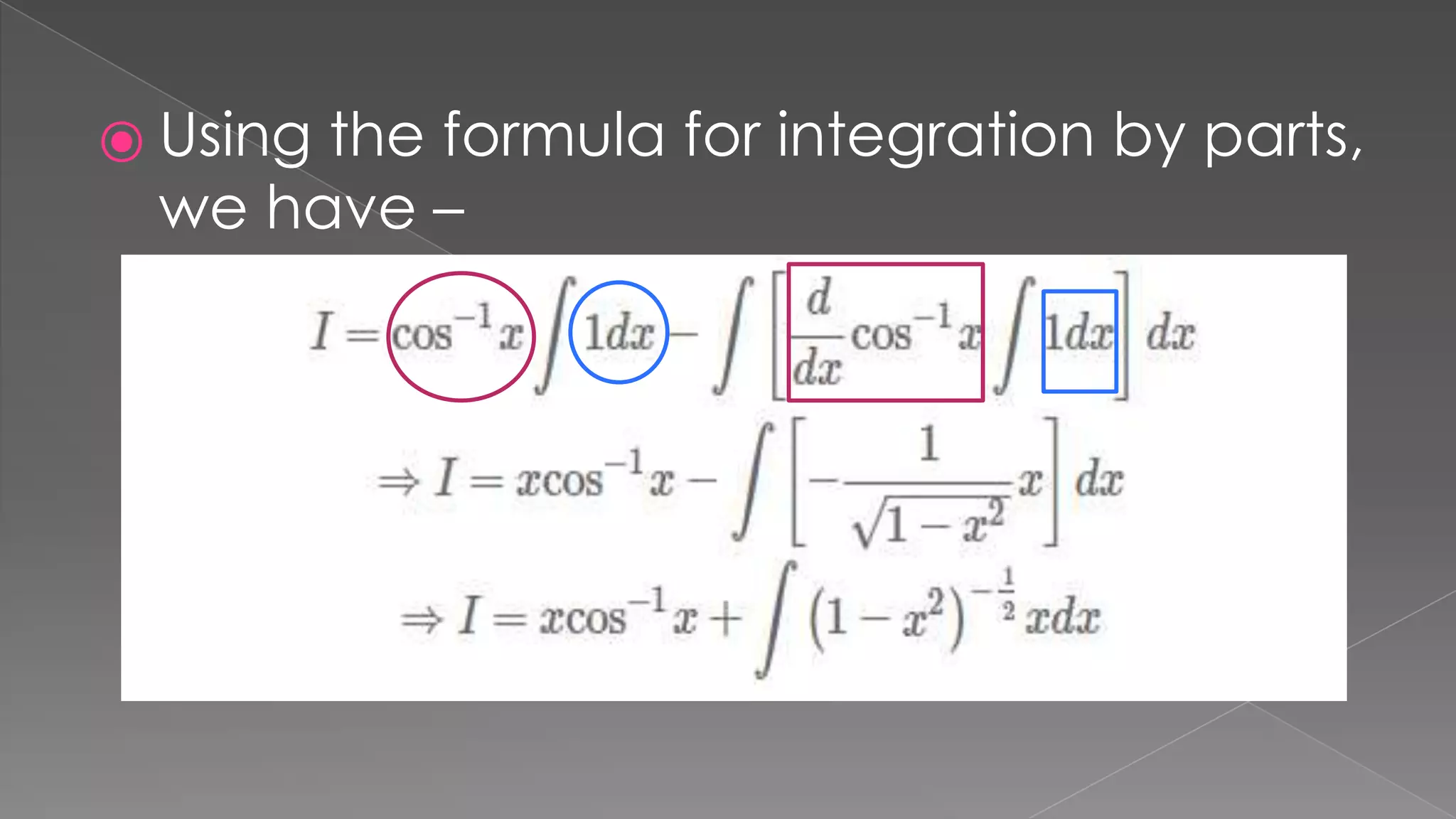Integration Involving Inverse Trigonometric Functions Pptx Physics