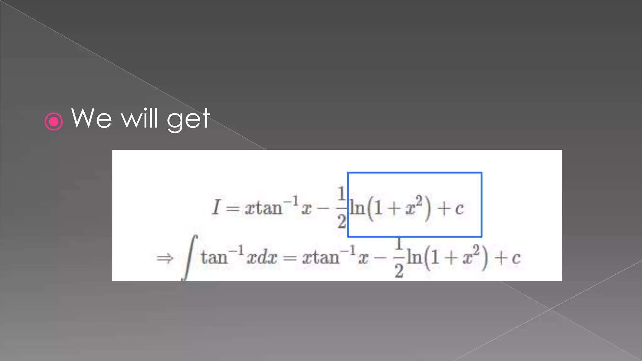 Integration involving inverse trigonometric functions | PPTX