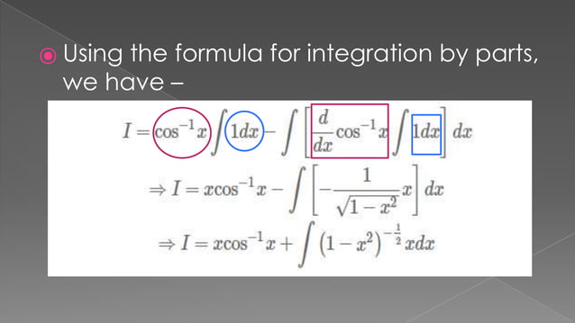 Integration involving inverse trigonometric functions | PPTX | Physics | Science
