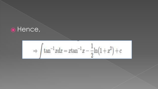 Integration involving inverse trigonometric functions | PPTX | Physics ...