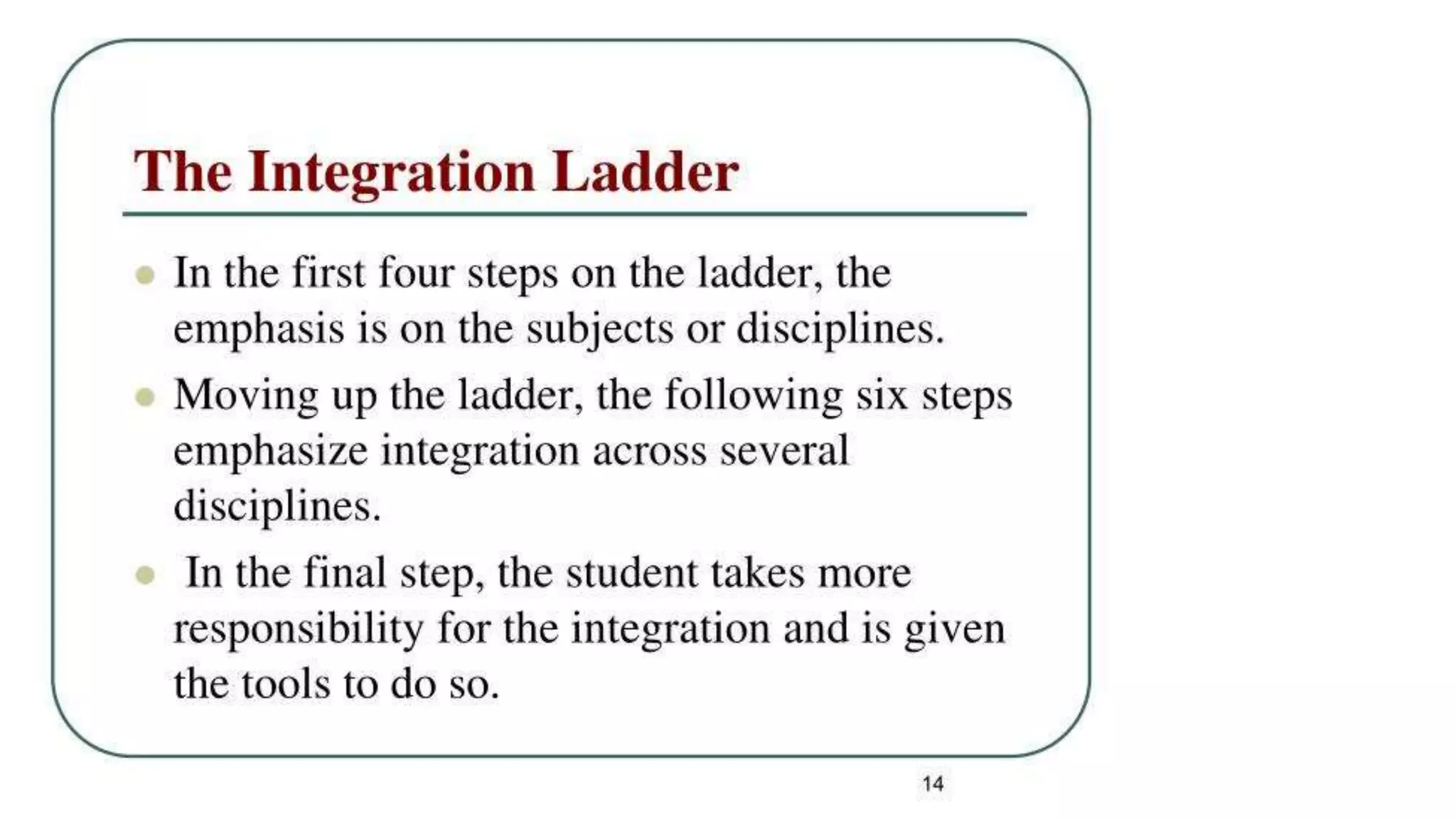 Integration ladder | PPTX
