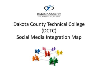 Integration map of DCTC Marketing and Sales Program social media accounts | PPT