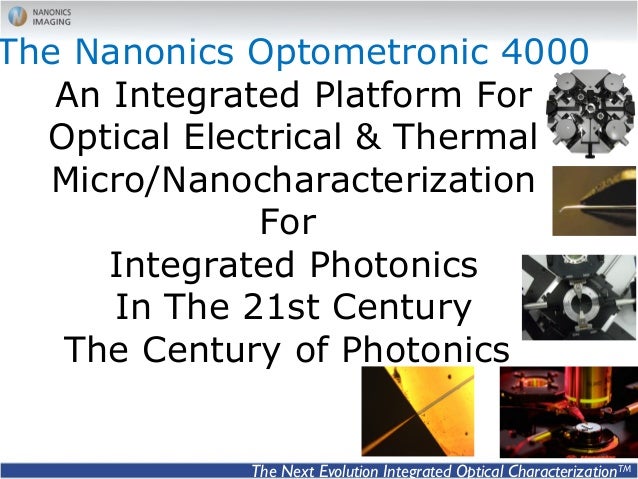 Photonics Applications - Silicon - Nanonics