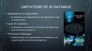 Integration of ai & dbms 2.pptx | Databases | Computer Software and Applications