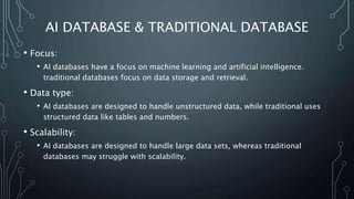 Integration of ai & dbms 2.pptx | Databases | Computer Software and Applications