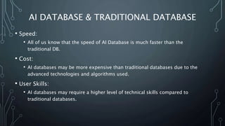 Integration of ai & dbms 2.pptx | Databases | Computer Software and Applications