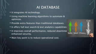 Integration of ai & dbms 2.pptx | Databases | Computer Software and Applications