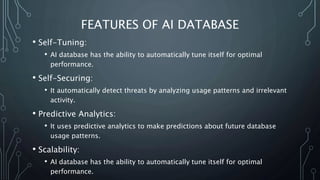 Integration of ai & dbms 2.pptx | Databases | Computer Software and Applications