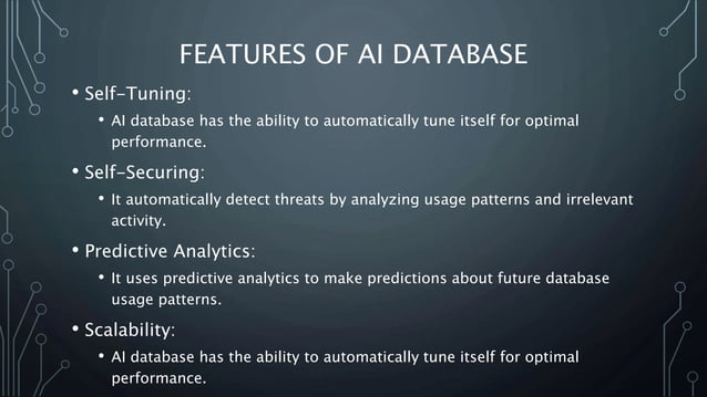 Integration of ai & dbms 2.pptx | Databases | Computer Software and ...