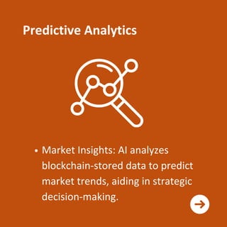 Integration of AI in Blockchain Key Use Cases | PDF