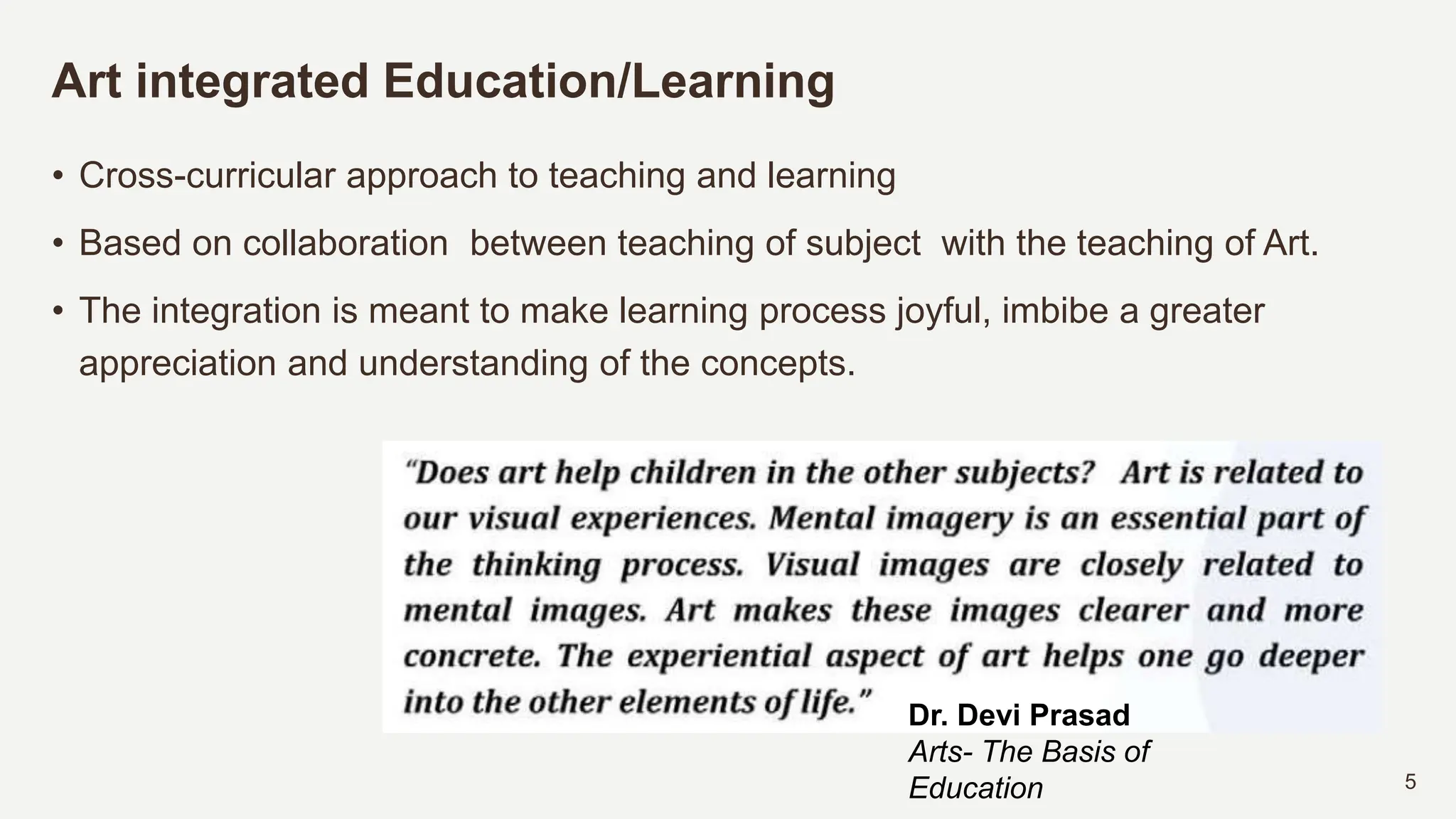 Art Integrated Learning: Indian Perspective | PPTX