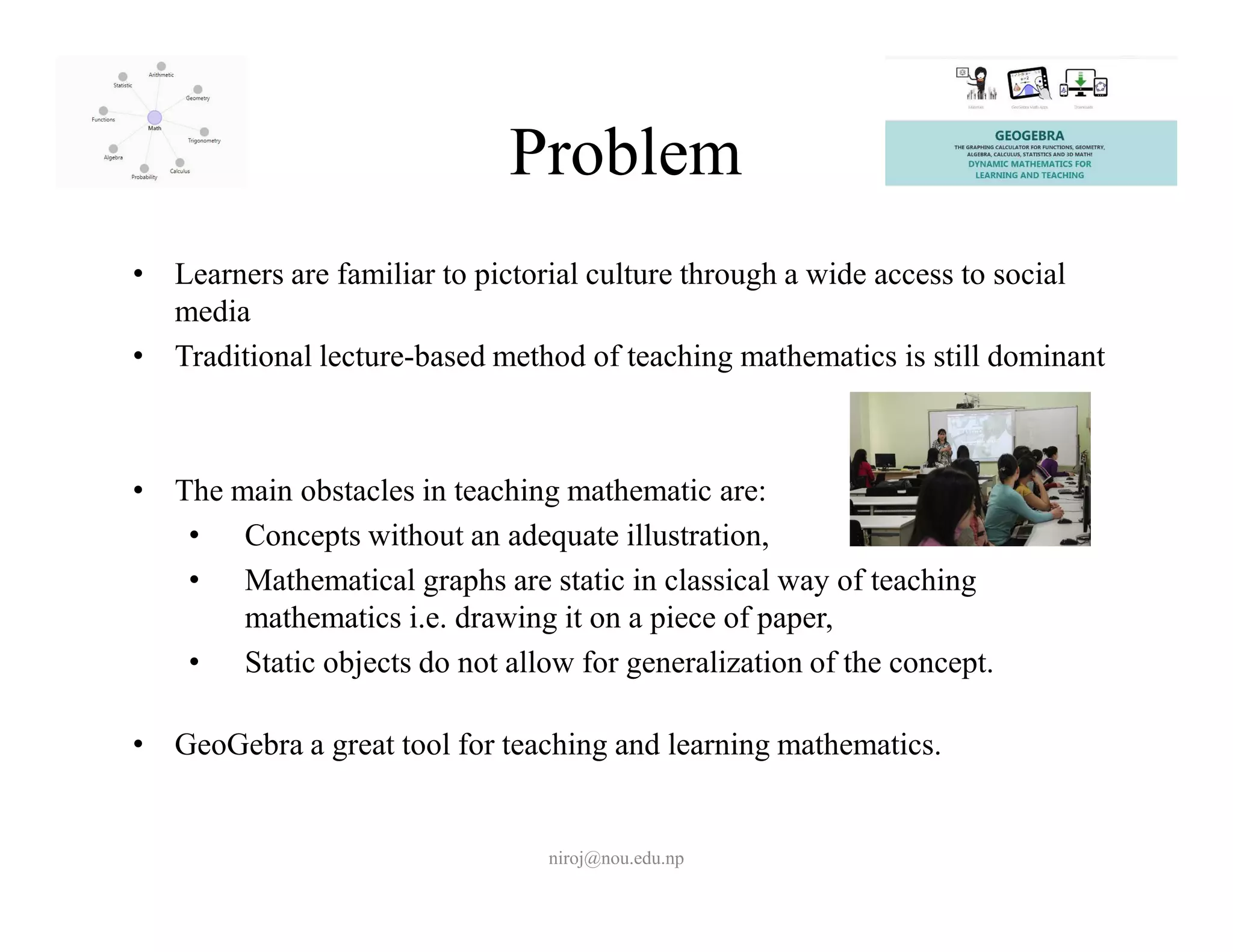 Integration of GeoGebra in Teaching Mathematics | PDF