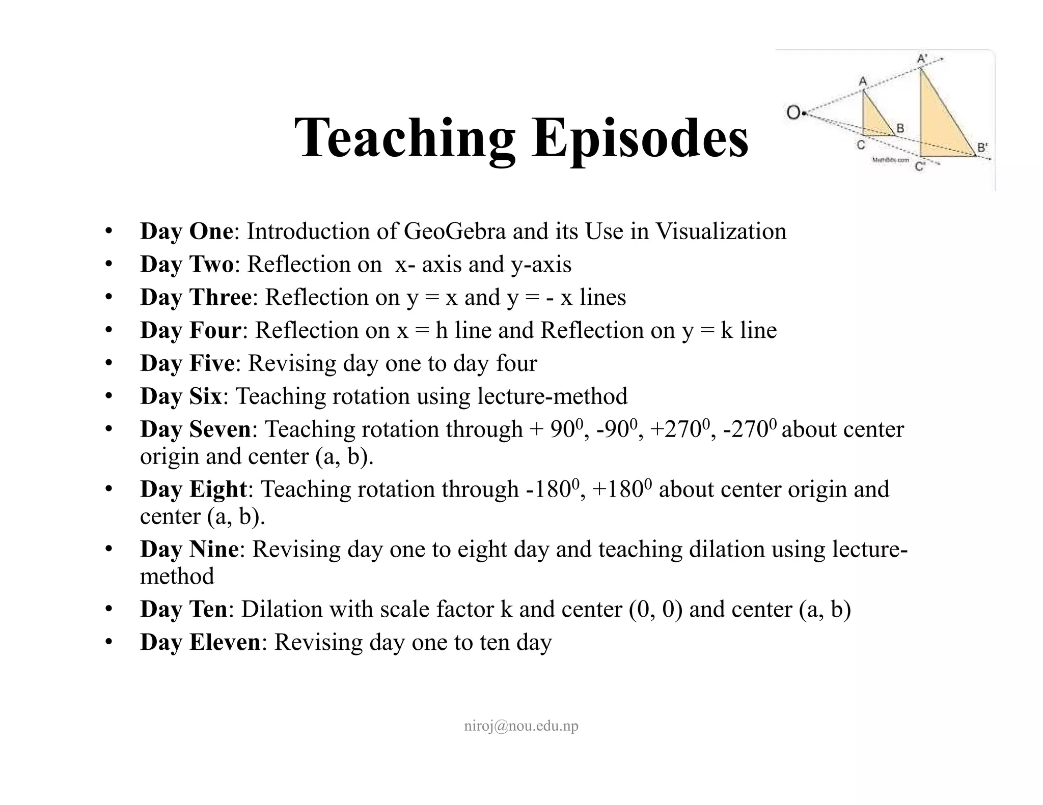 Integration of GeoGebra in Teaching Mathematics | PDF