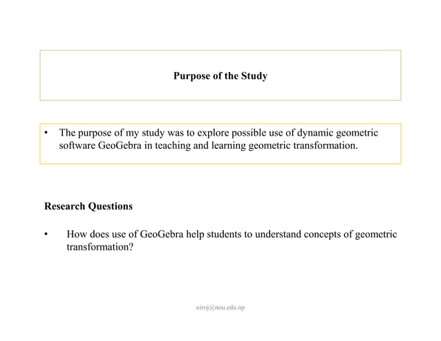 Integration of GeoGebra in Teaching Mathematics | PDF | Educational Assessment | Education