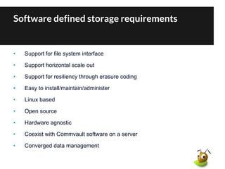 Integration of Glusterfs in to commvault simpana | PPT
