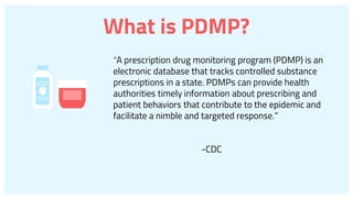 Integration of health records in the prescription drug monitoring ...