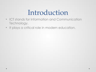INTEGRATION OF ICT IN LEARNING AND INCORPORATIING TECHNOLOGY | PPTX