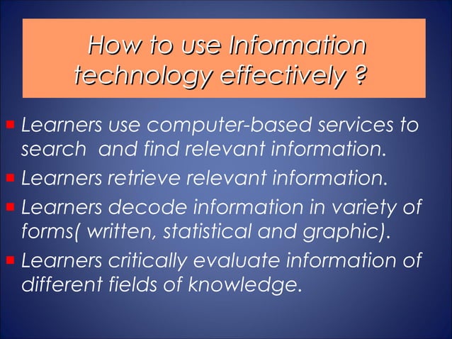 Integration of ICT in Teaching and Learning | PPT