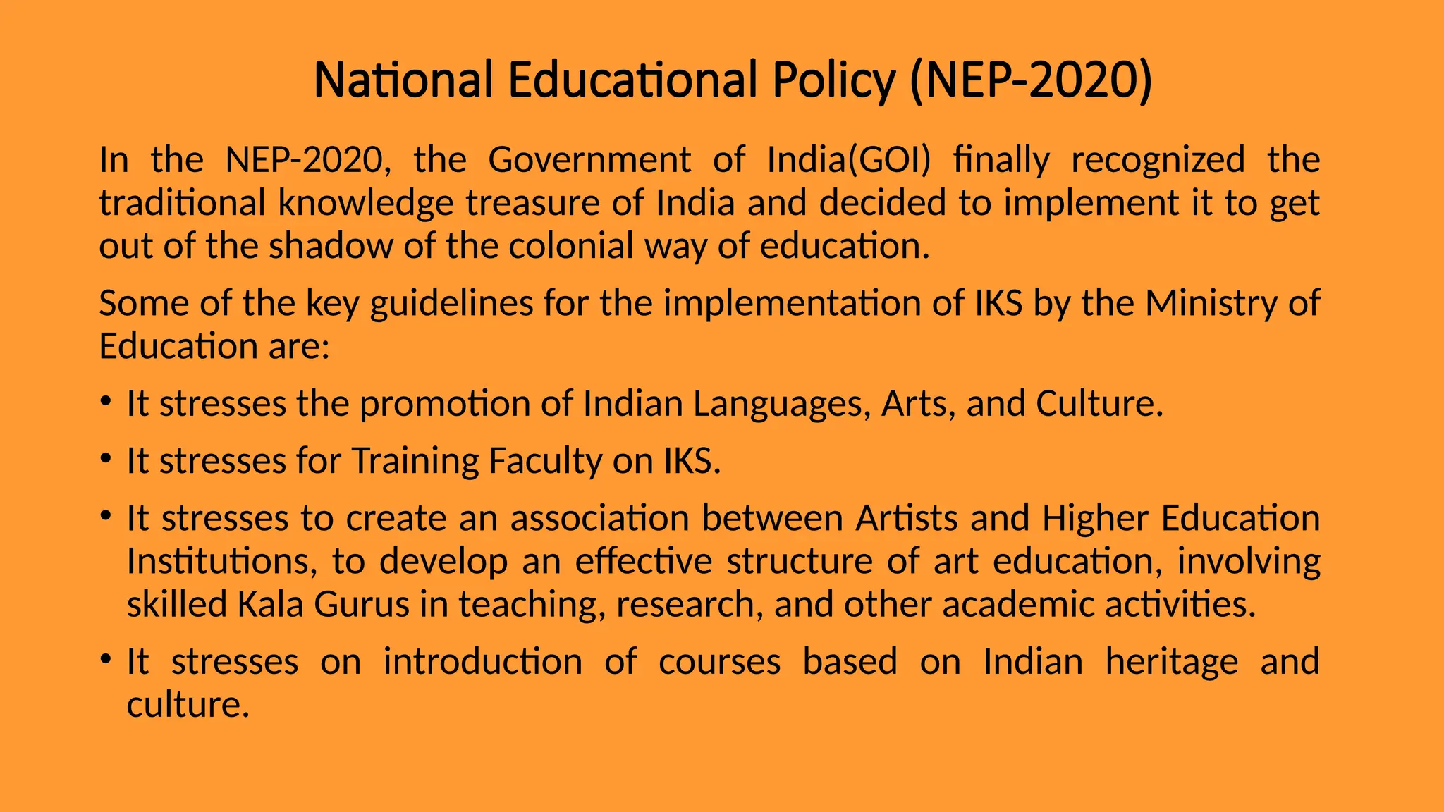 Integration of IKS in modern education - Challenges and way forward | PPTX