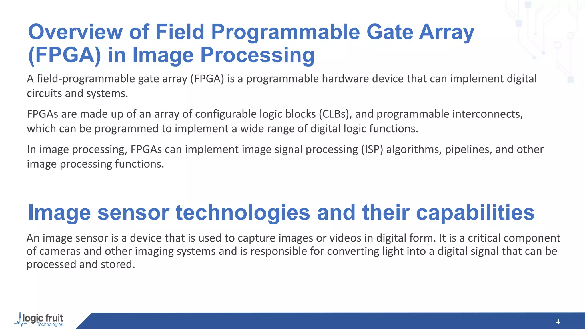 Integration Of Isp And Fpga With Image Sensors Ppt