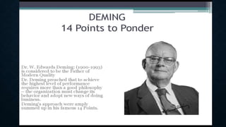TOTAL QUALITY MANAGEMENT ( Integration of juran, deming & crosby tqm programs ( @! 108 )) | PPTX ...