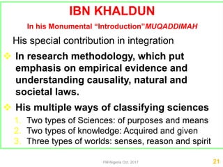 Integration of knowledge | PPT
