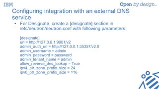 Integration of neutron, nova and designate how to use it and how to ...