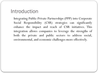 Integration of Public-Private Partnerships (PPP) in Corporate Social ...
