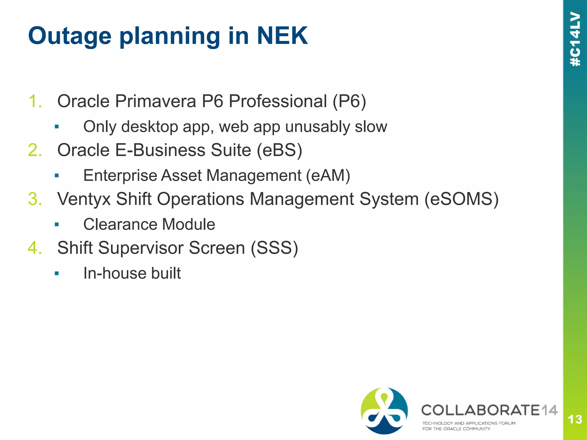 Integration of primavera p6 eppm with oracle e business suite - Oracle ...