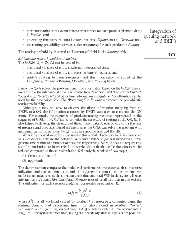 Integration of queuing network and idef3 for business process analysis | PDF